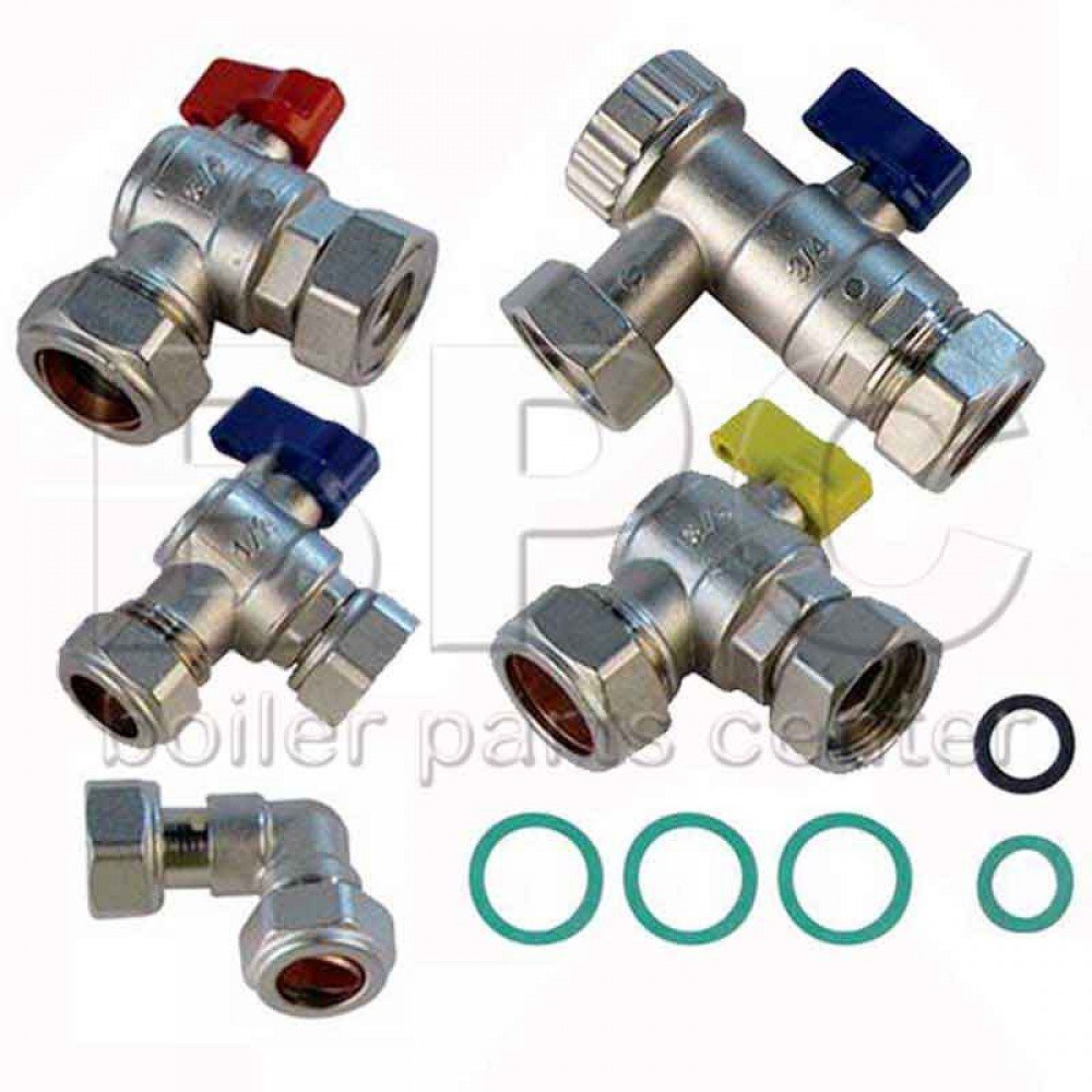 Isolation Valves : Heatline D002160280 Complete Valve Set