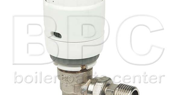 Danfoss RAS-C2 White & Chrome TRV 15mm Angled